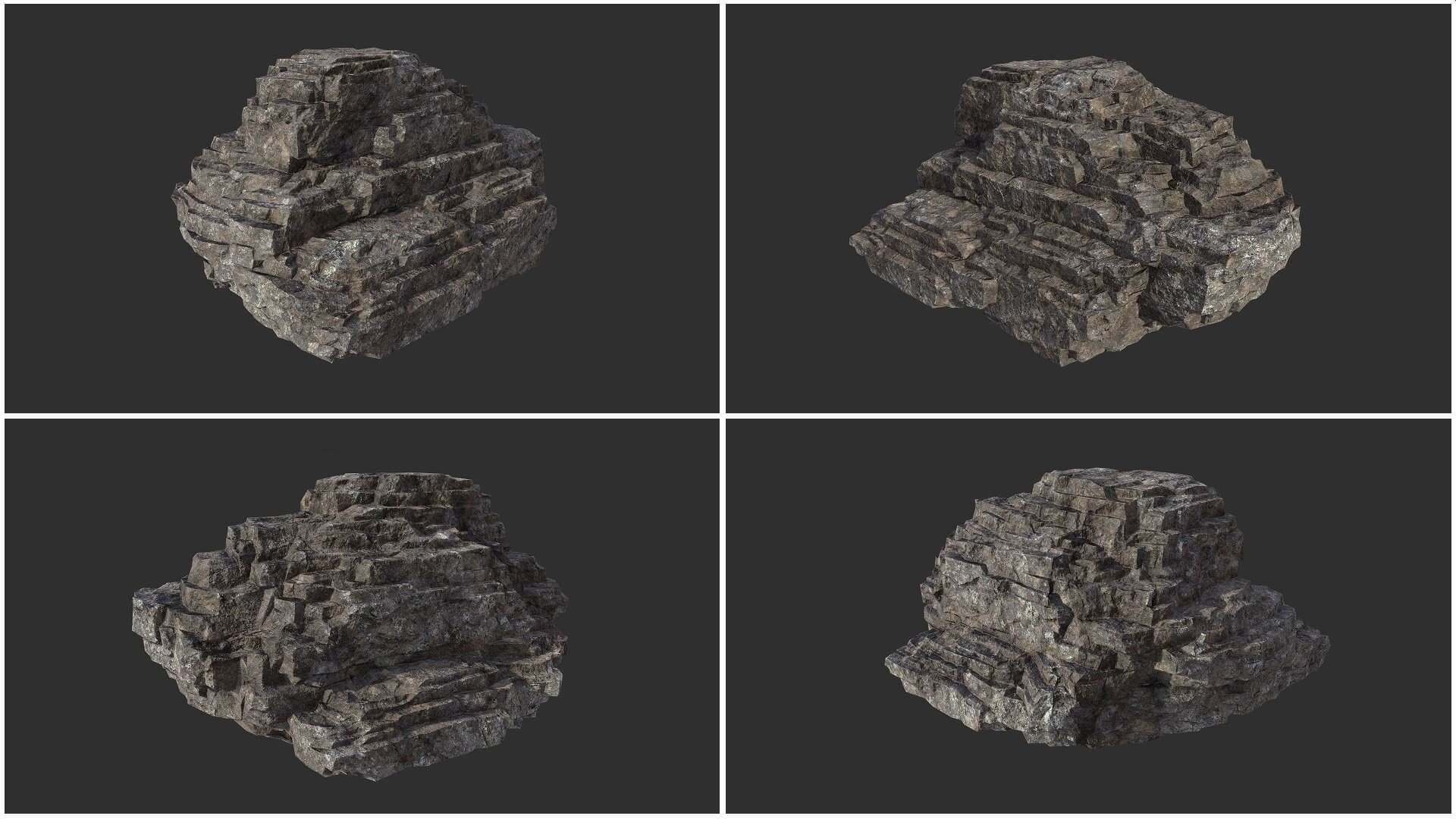 Rock Collection 012 - 3D Model by Radju
