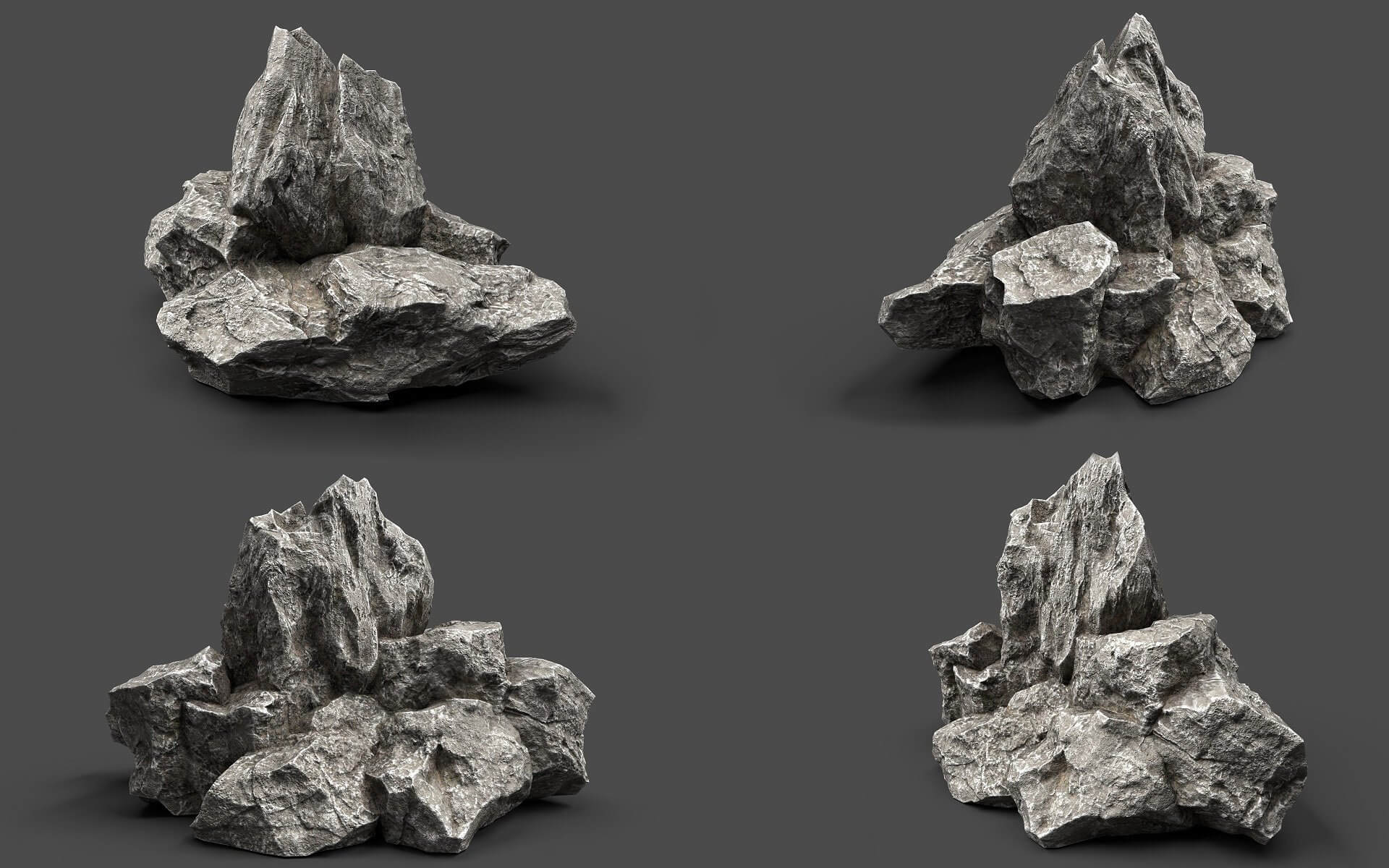 Rock Collection 018 - 3D Model by Radju