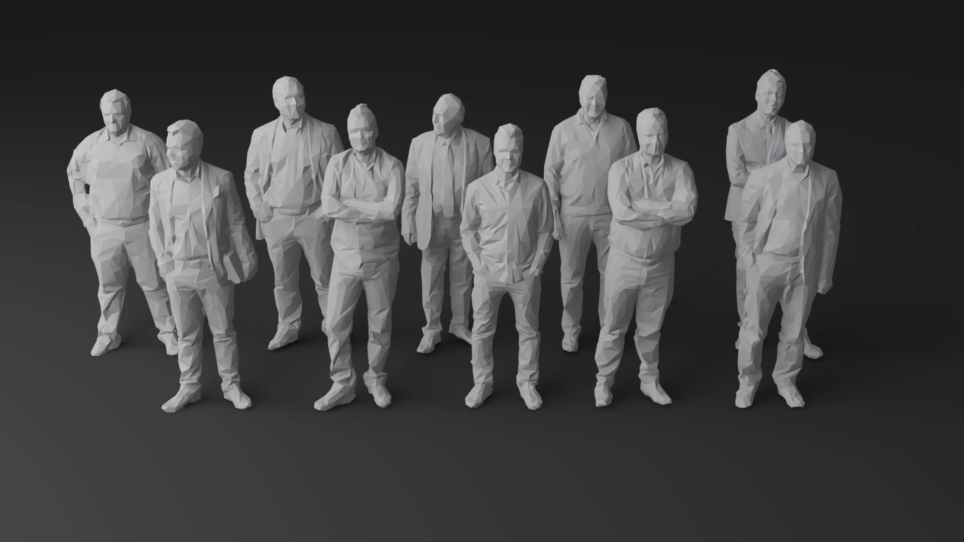 Ten People Collection Vol 8 - 3D Model by Radju
