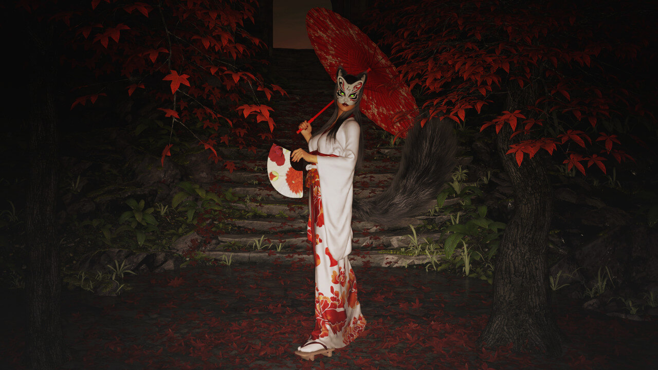 Foxy Light 3D Desktop HD Wallpaper