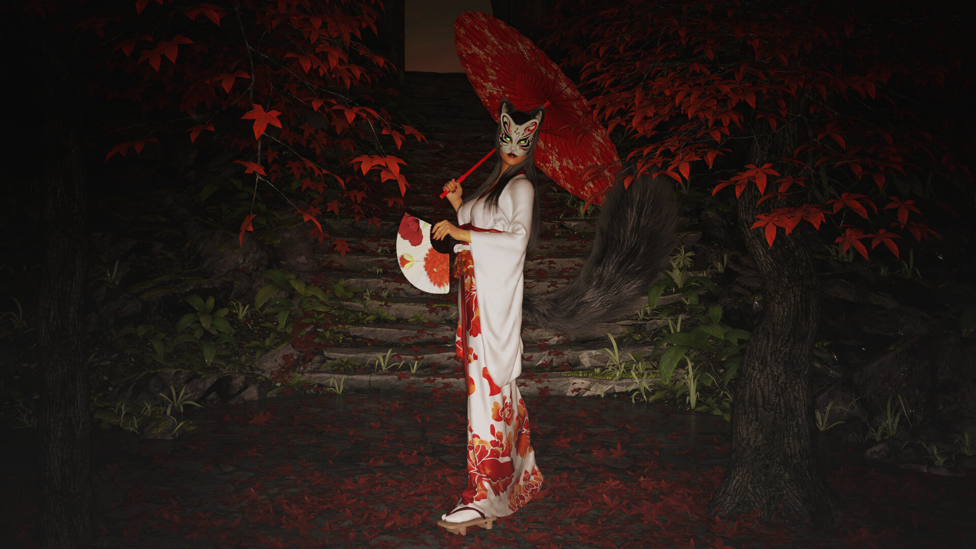 Foxy Light by Radkres | RenderHub Wallpapers