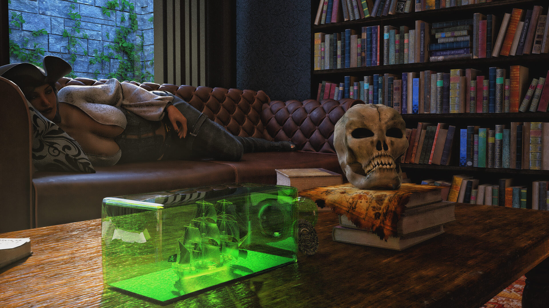 Ghost Ship by Radkres | RenderHub Wallpapers