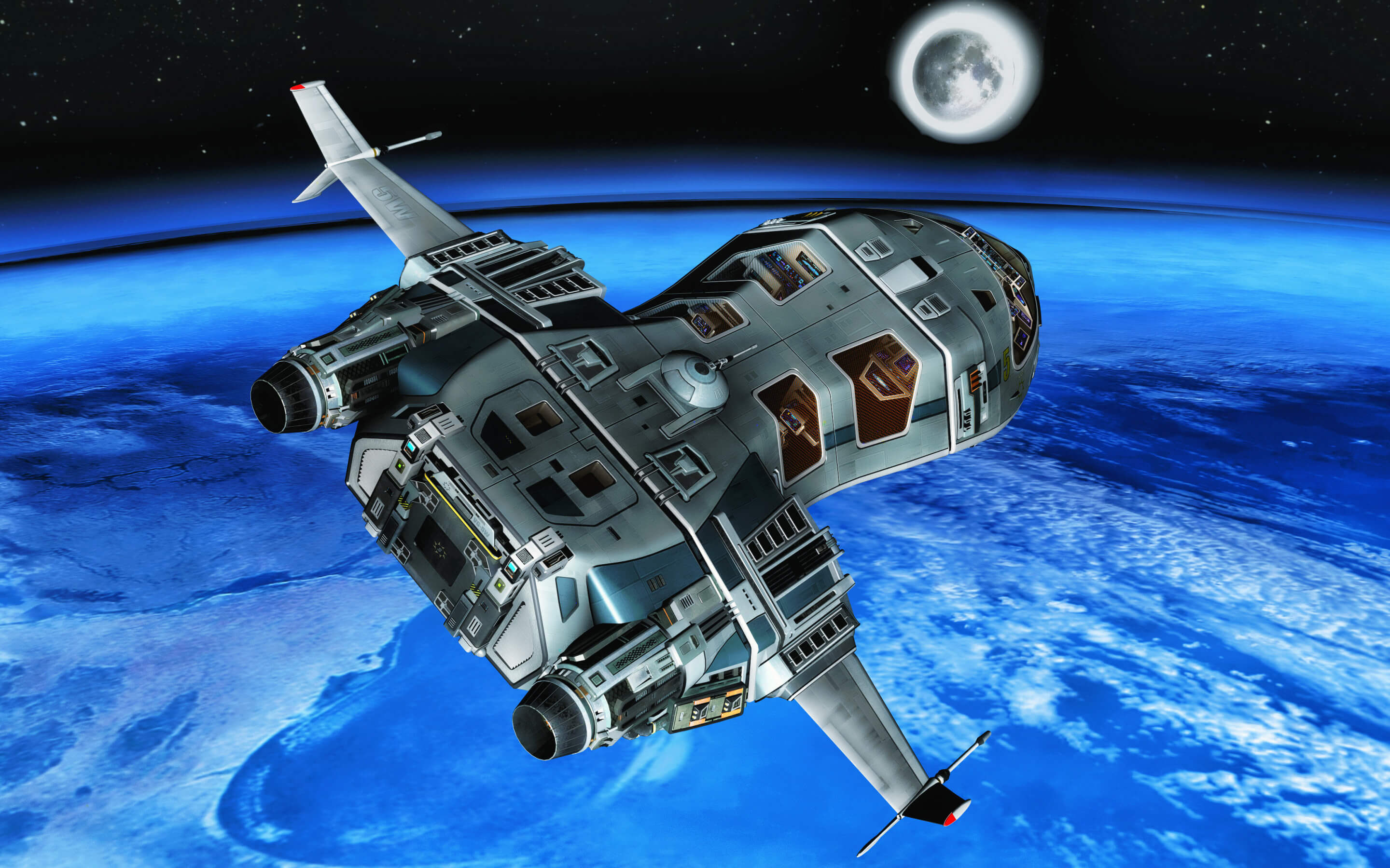 Luna 5 3D Desktop HD Wallpaper