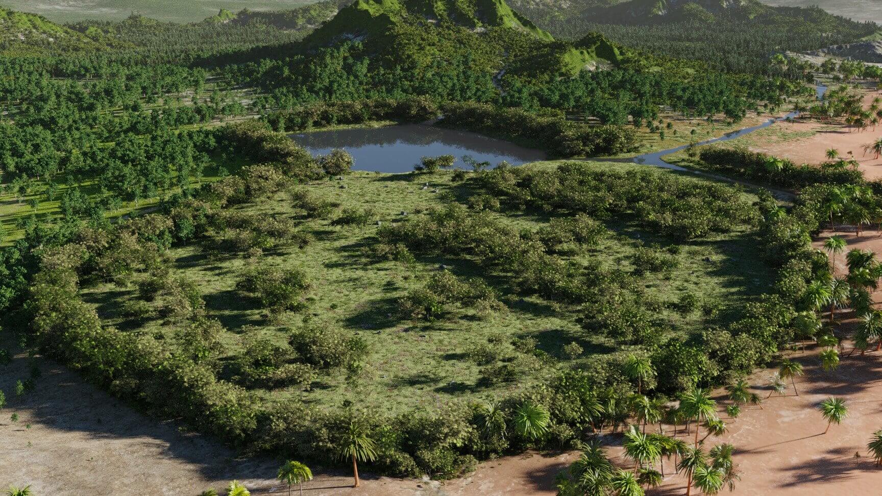 Biomes - The Garden 3D Model by raffyraffy