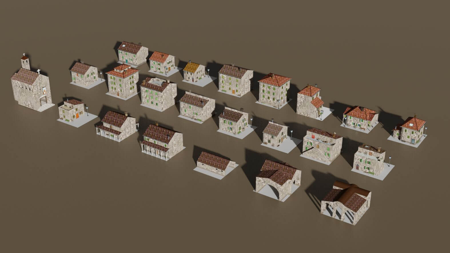 Fishermen Village - 3D Model by raffyraffy