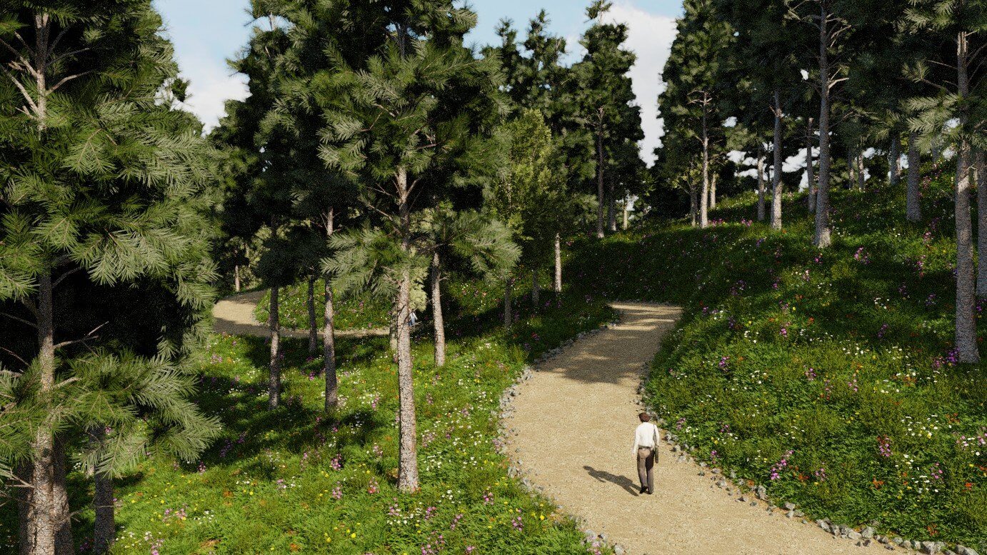 Forest Path - 3D Model by raffyraffy