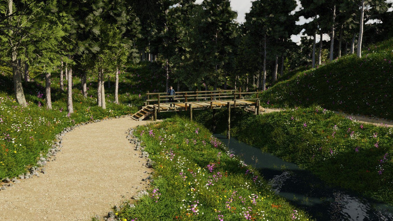 Forest Path - 3D Model by raffyraffy