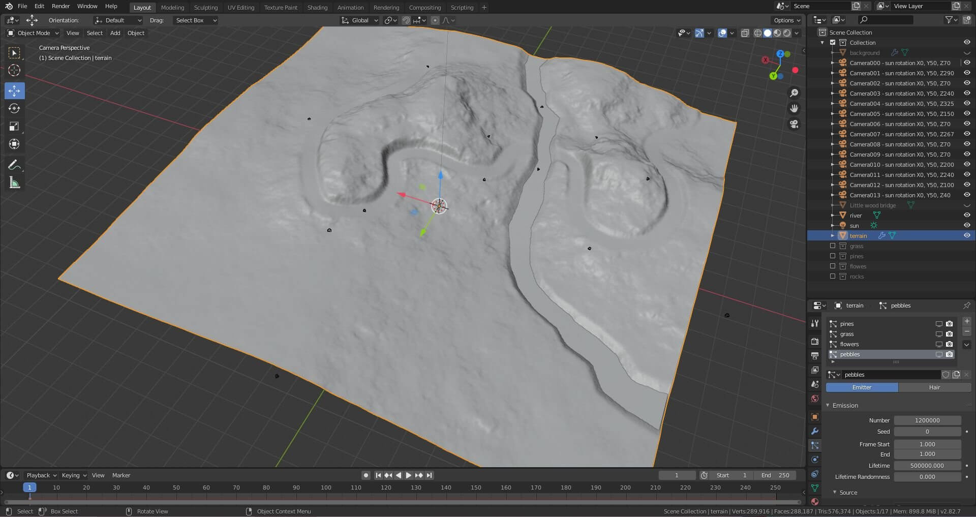Forest Path - 3D Model by raffyraffy