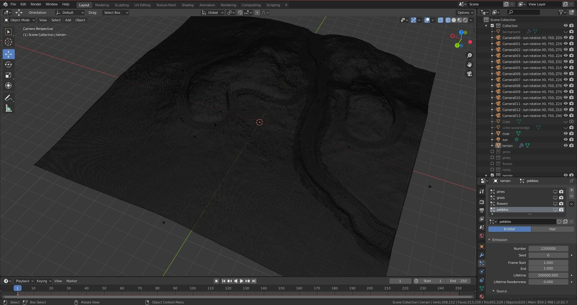 Forest Path - 3D Model by raffyraffy