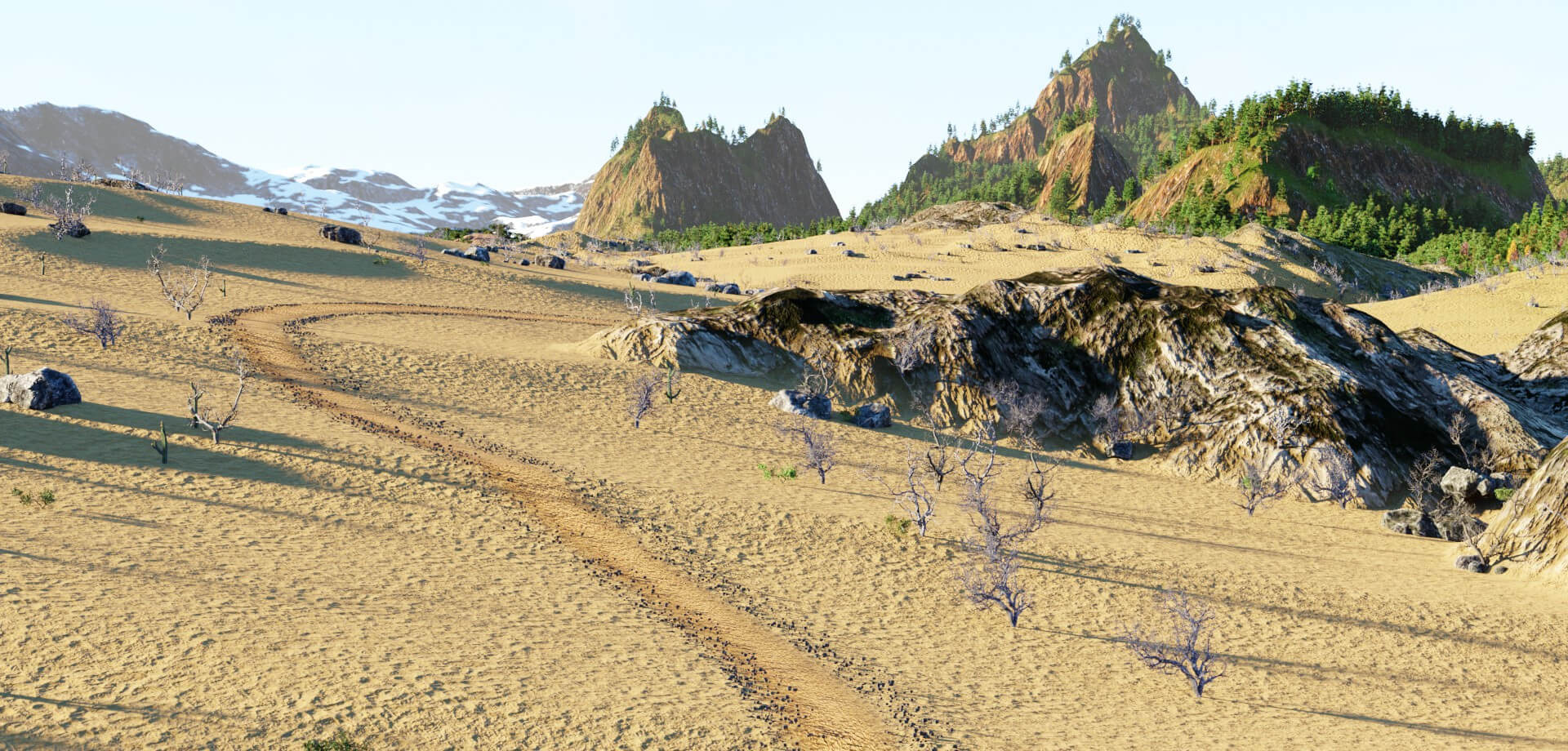 Four Biomes - 3D Model by raffyraffy