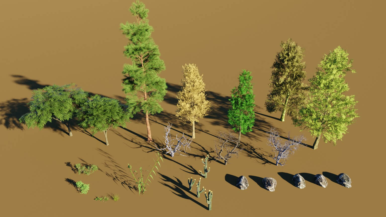 Four Biomes - 3D Model by raffyraffy