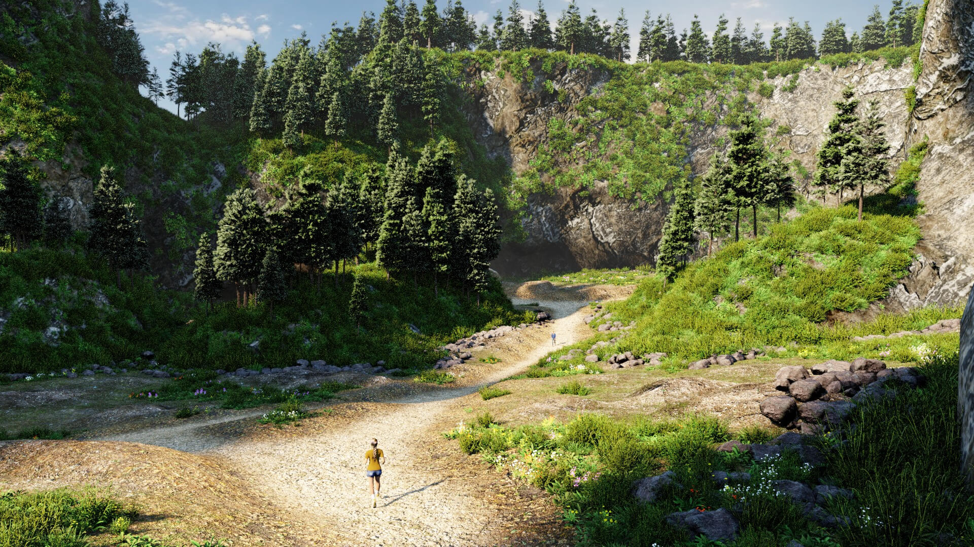 Crossing the caves 3D Render, Digital Art by raffyraffy