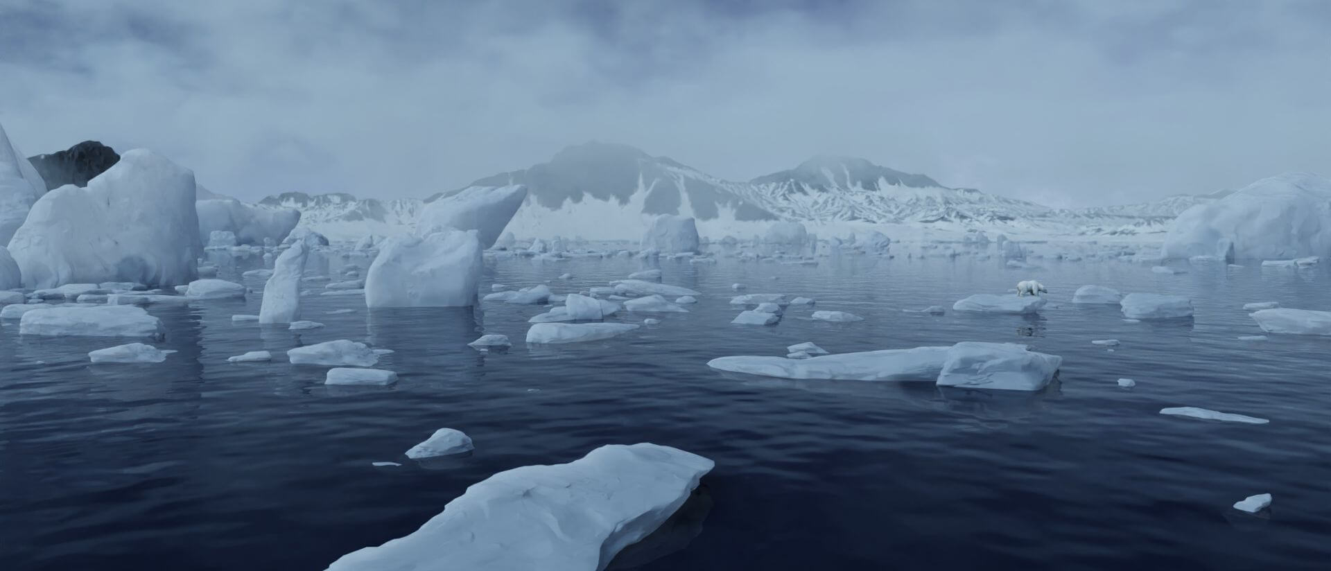 Polar ice pack 3D Render, Digital Art by raffyraffy