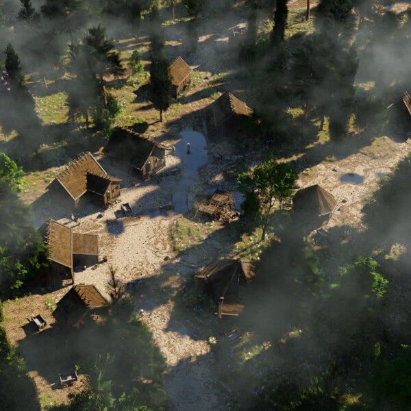 Desert village 3D Render, Digital Art by raffyraffy