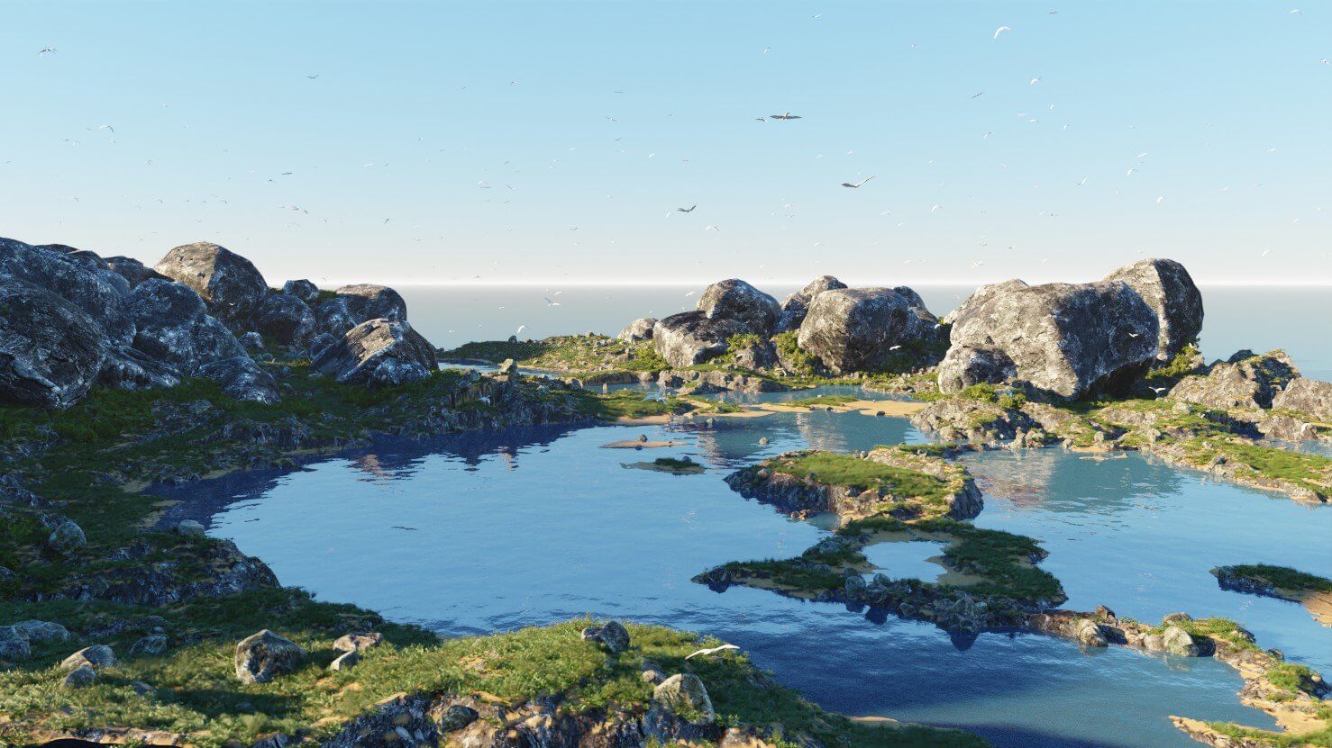 Grassy Bay - 3D Model by raffyraffy