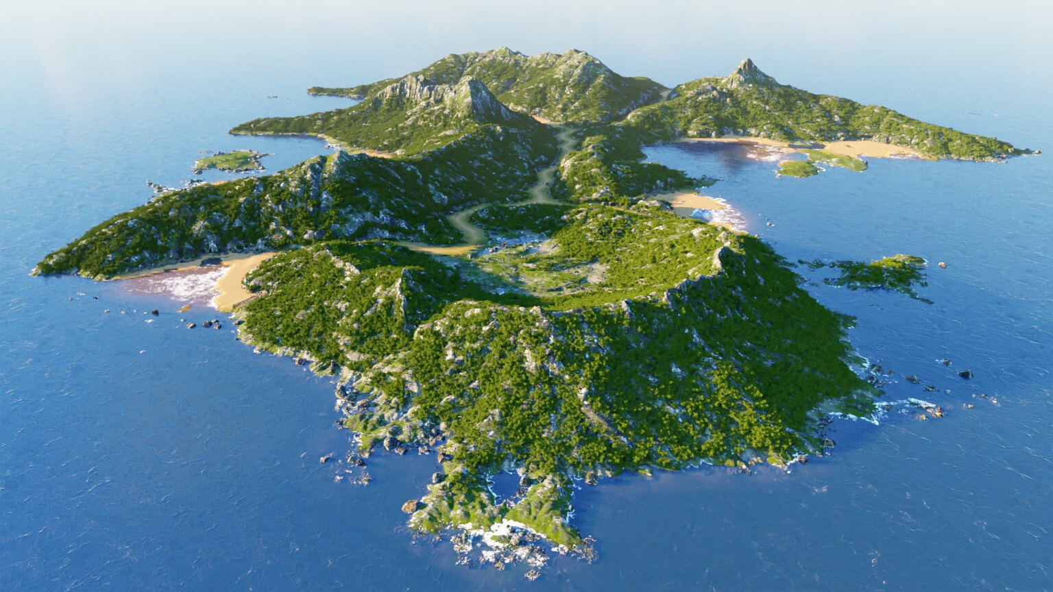 Habitable Island - 3D Model by raffyraffy