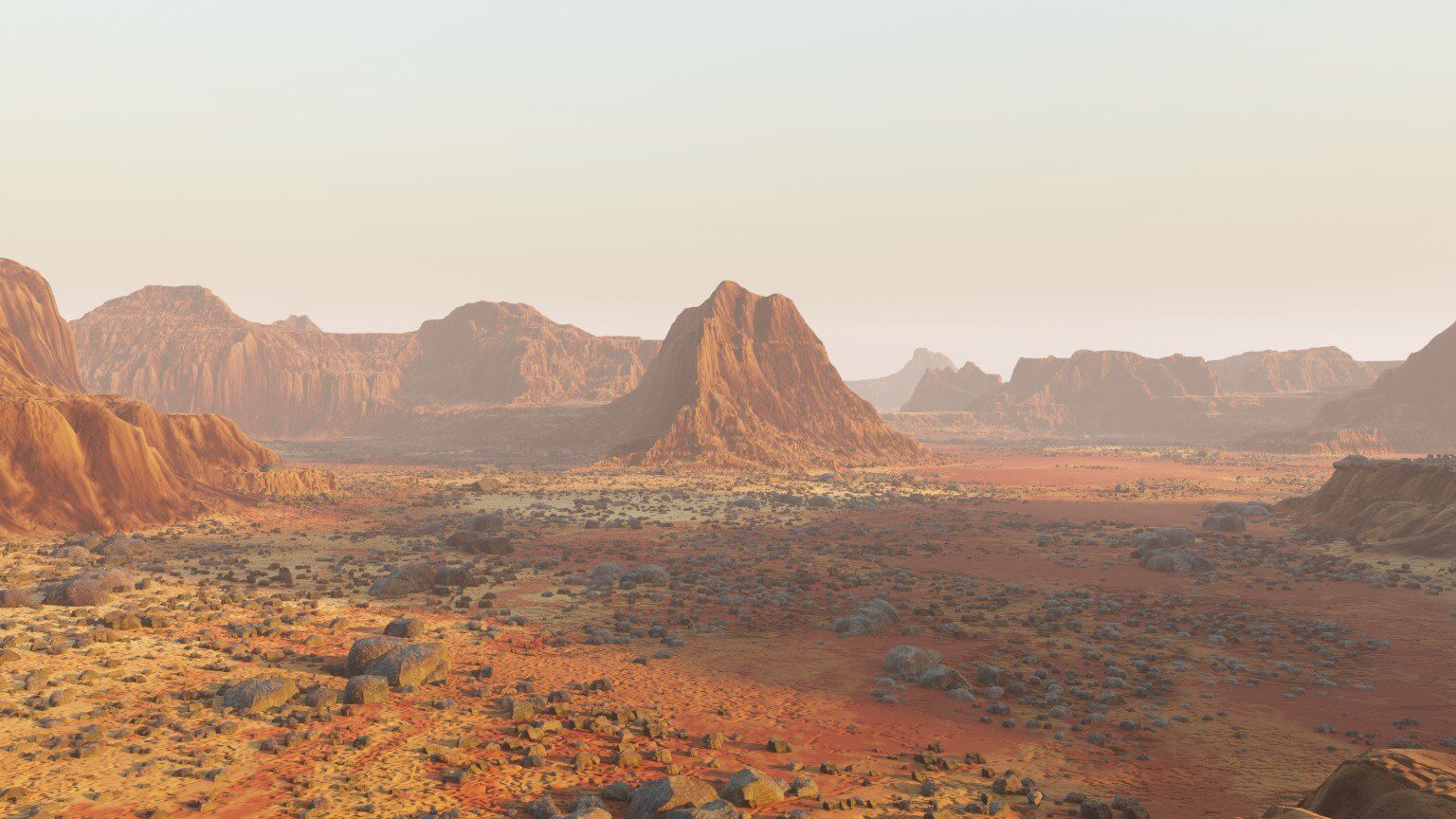 Martian Surface - Stony Area 3D Model by raffyraffy