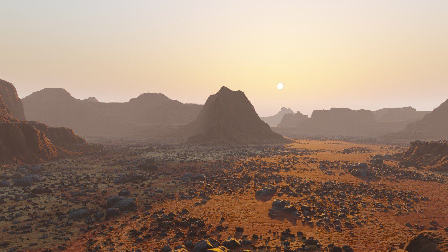 Martian Surface - Stony Area 3D Model by raffyraffy