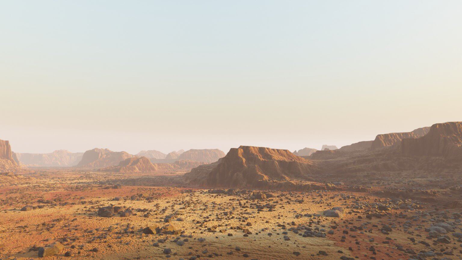 Martian Surface - Stony Area 3D Model by raffyraffy