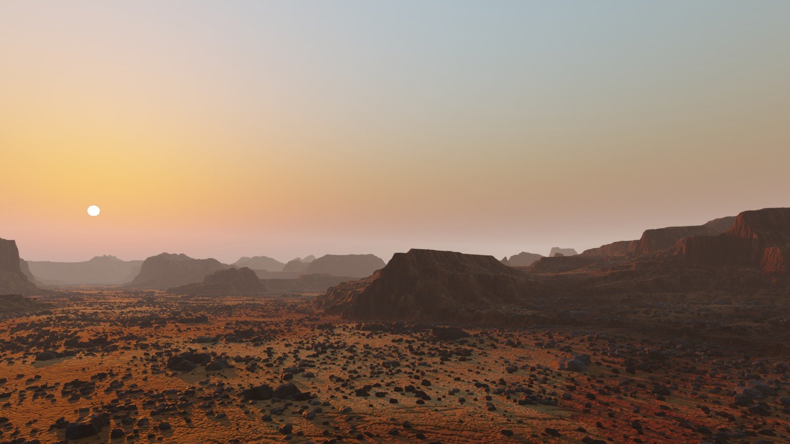 Martian Surface - Stony Area 3D Model by raffyraffy