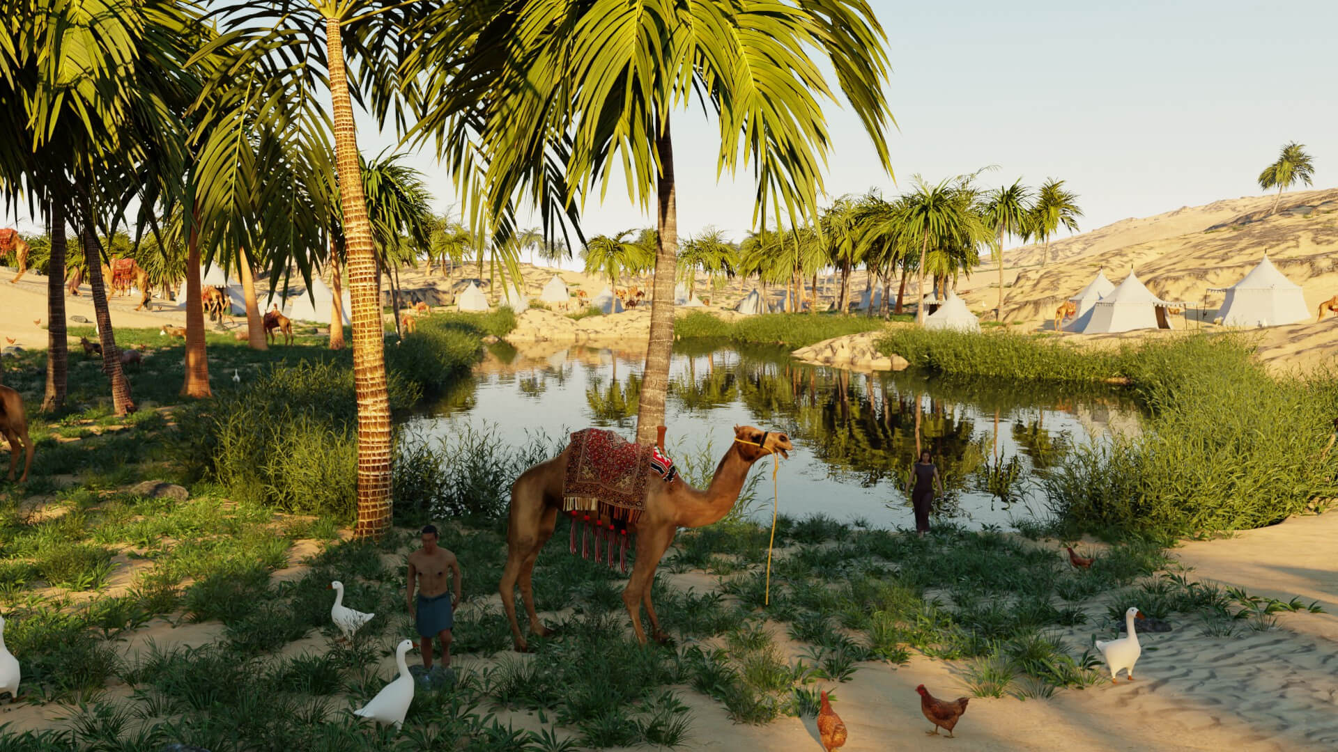 Oasis Village - 3D Model by raffyraffy