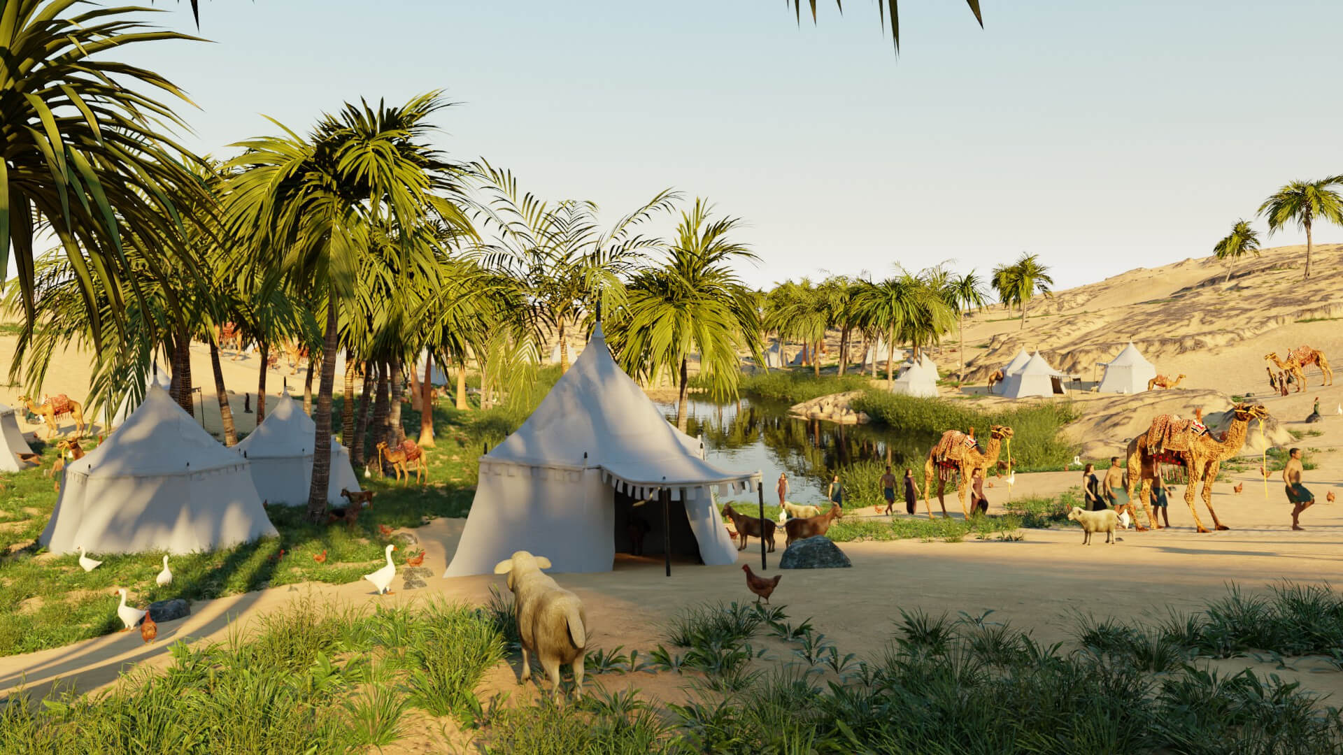 Oasis Village - 3D Model by raffyraffy