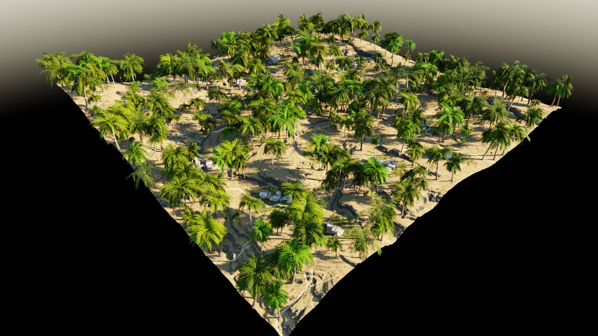 Palm Forest Living - 3D Model by raffyraffy