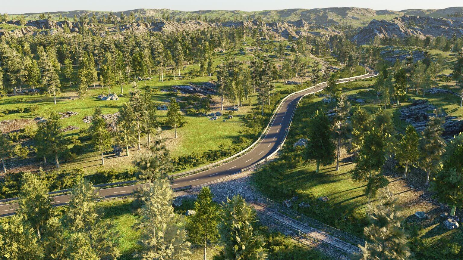 Roads and Paths - 3D Model by raffyraffy