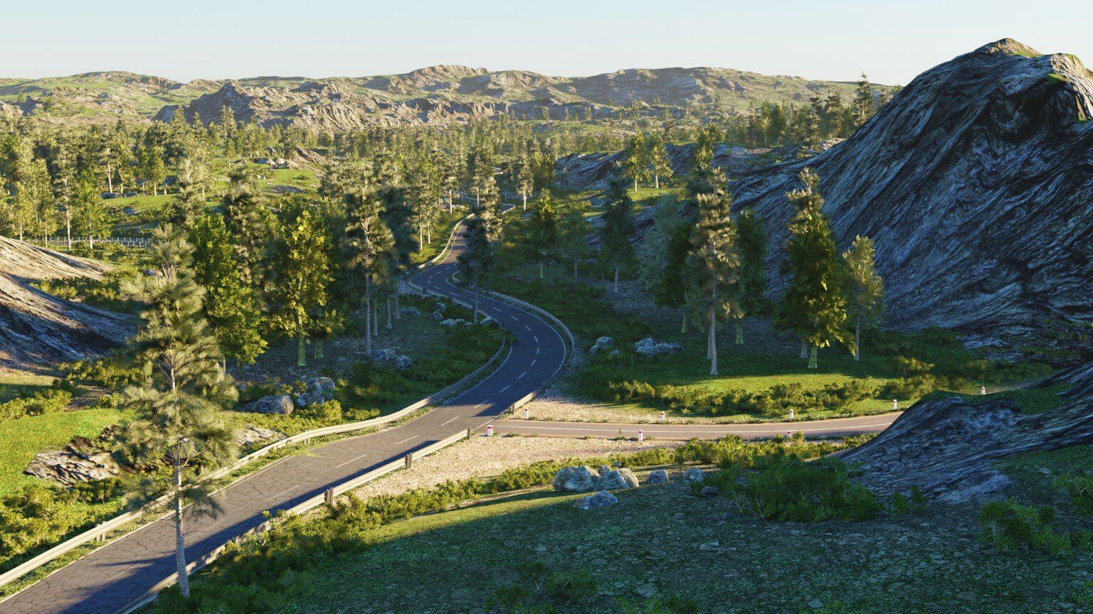 Roads and Paths - 3D Model by raffyraffy