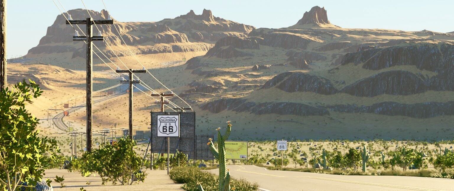 Route 66 - 3D Model by raffyraffy