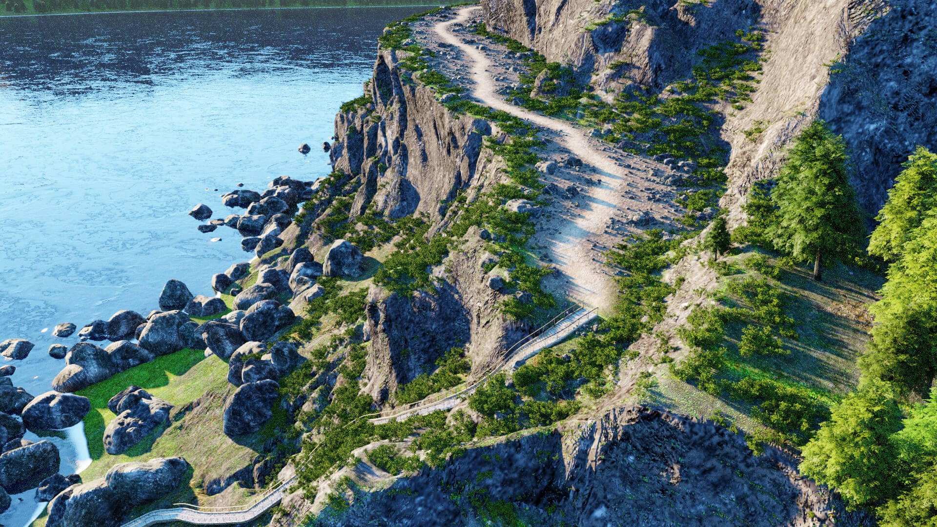 The Headland -Lake 3D Model by raffyraffy