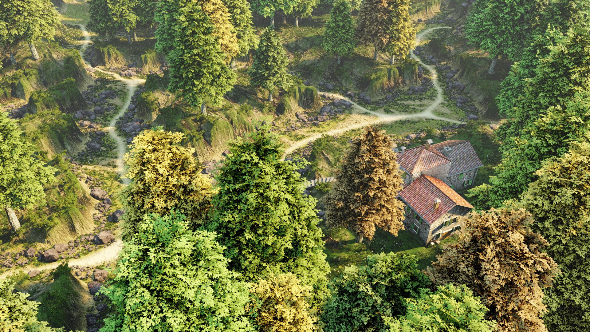 The House in The Woods - 3D Model by raffyraffy