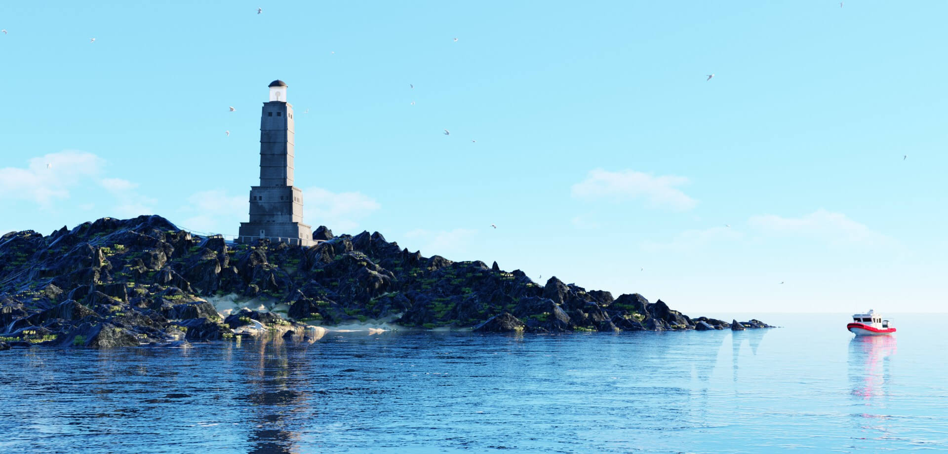 The Lighthouse Rock - 3D Model by raffyraffy
