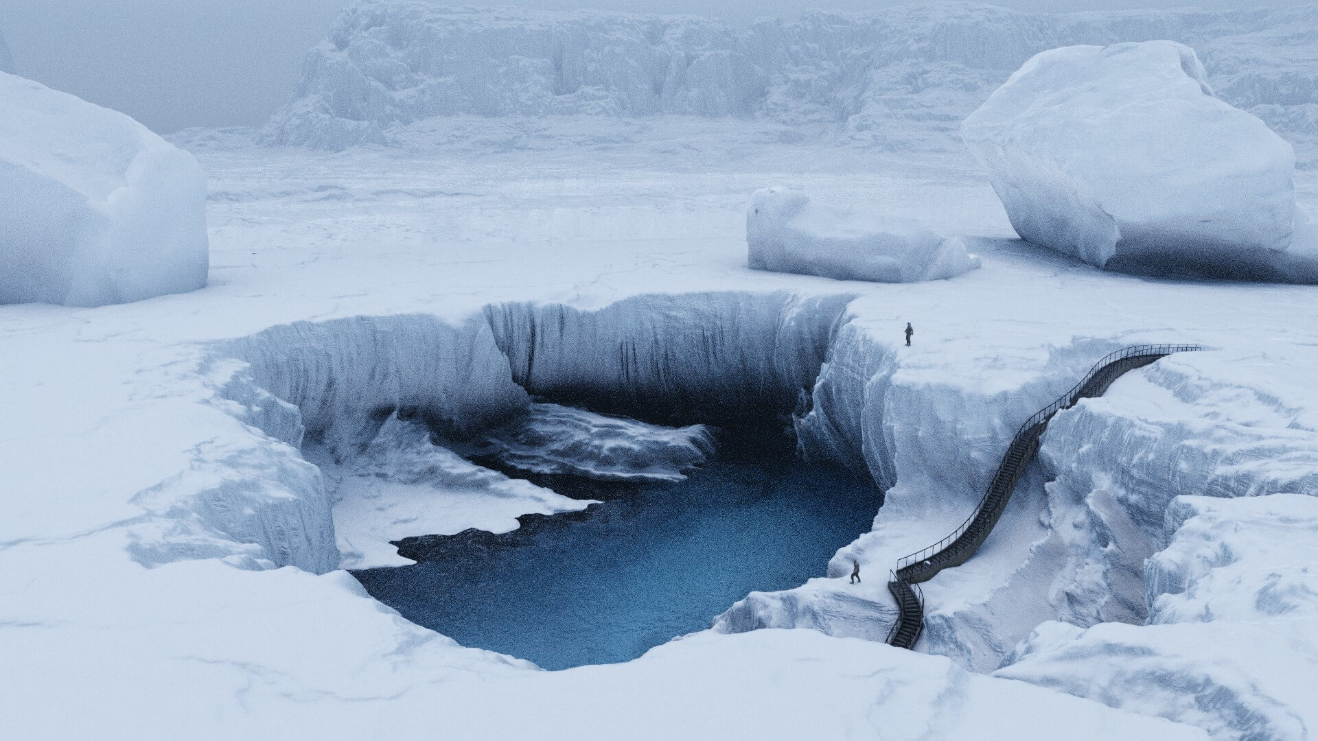 The Pool in The Well -Arctic 3D Model by raffyraffy