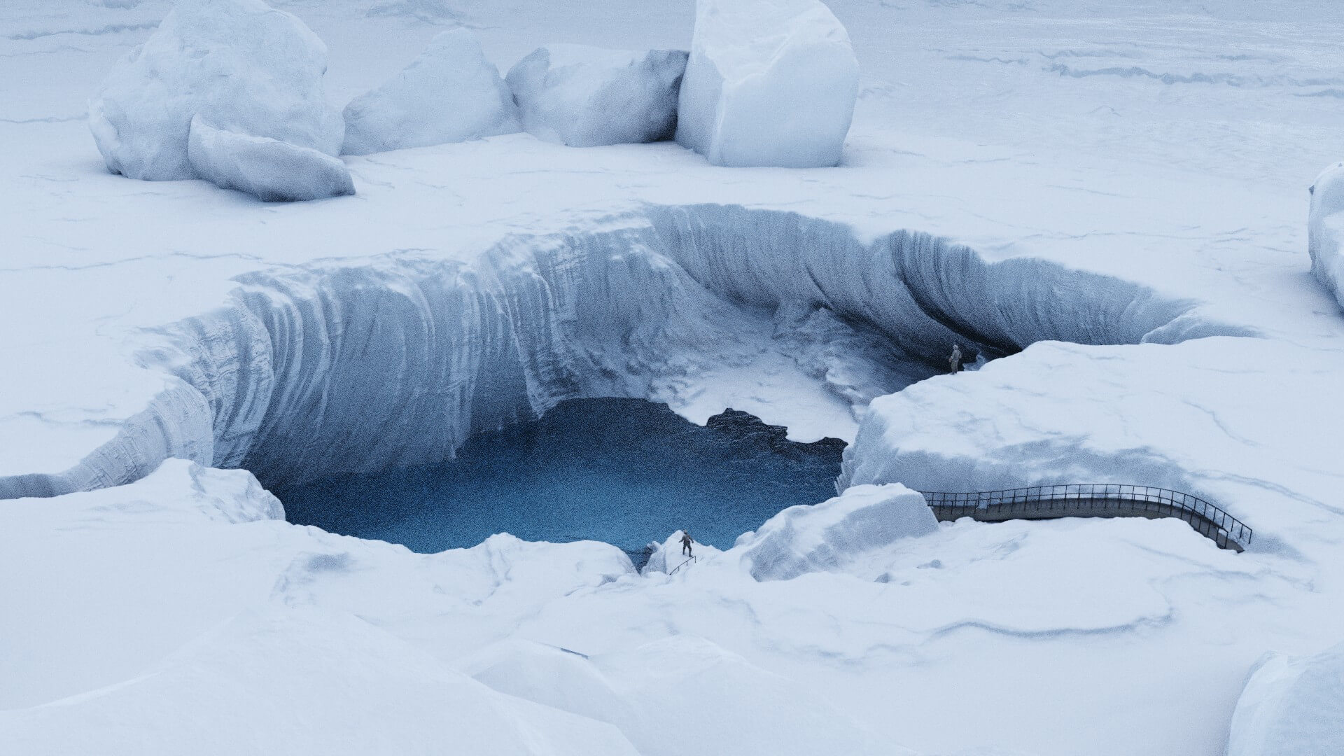 The Pool in The Well -Arctic 3D Model by raffyraffy