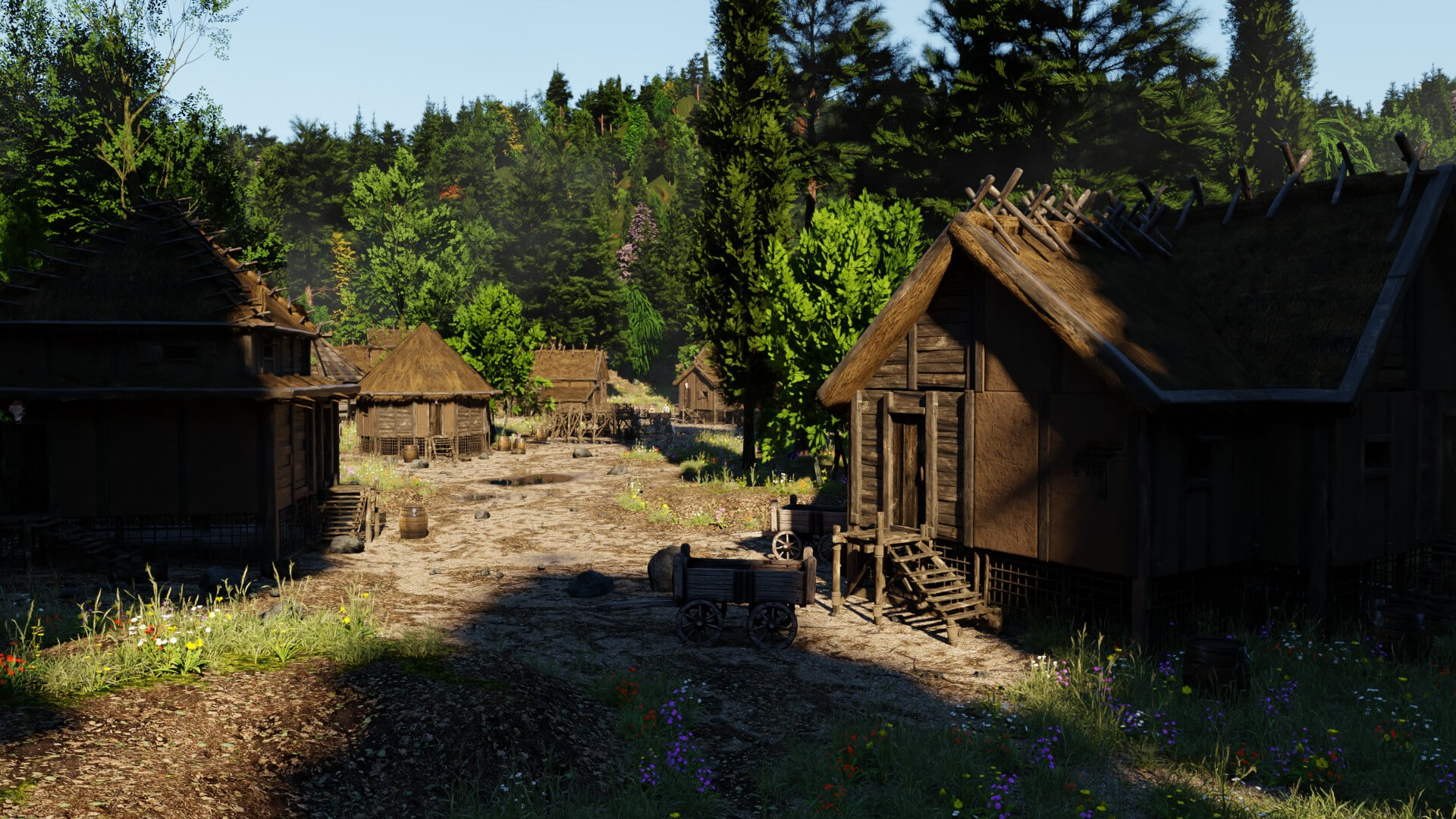 Viking Village - 3D Model by raffyraffy