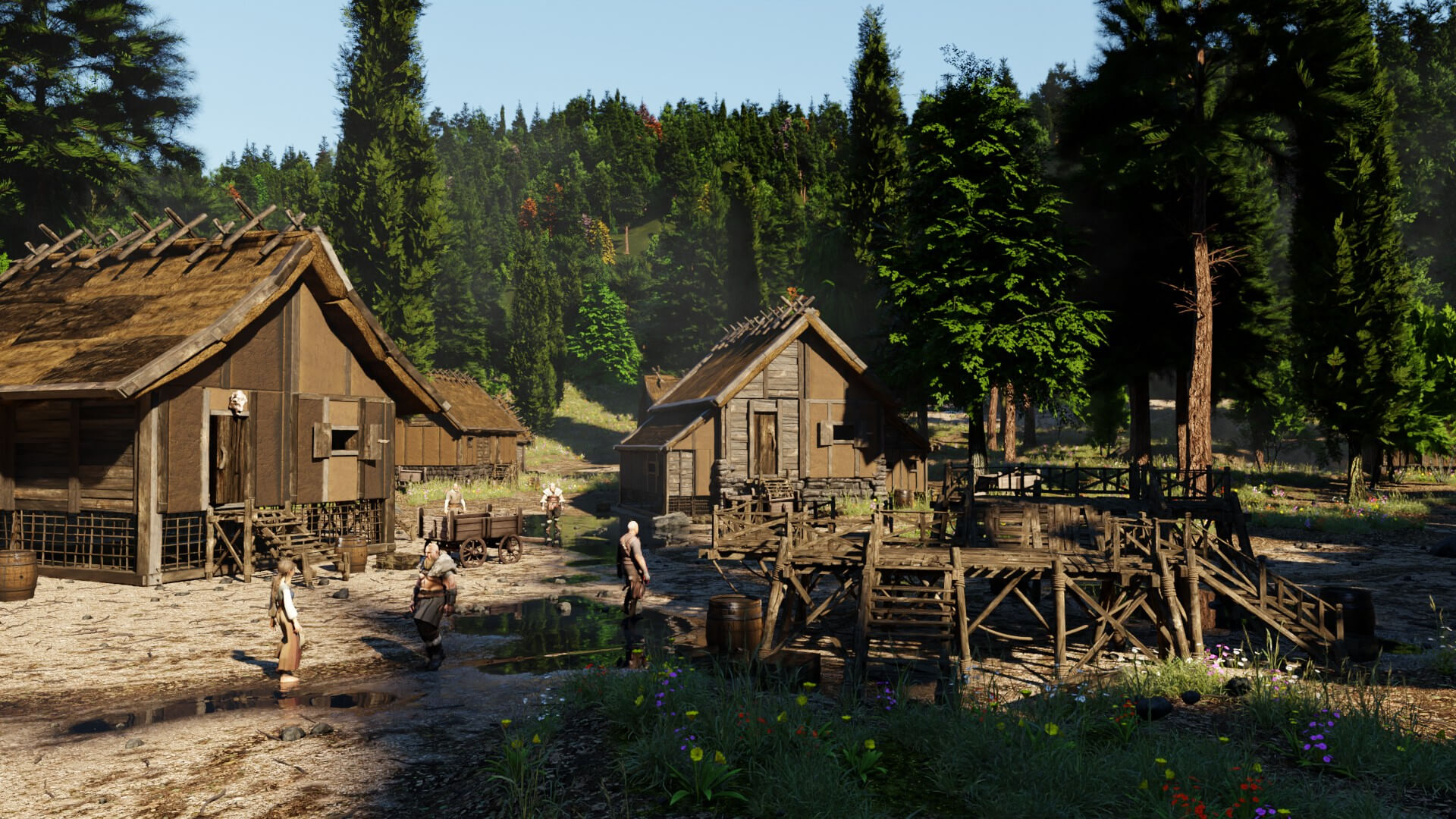 Viking Village - 3D Model by raffyraffy