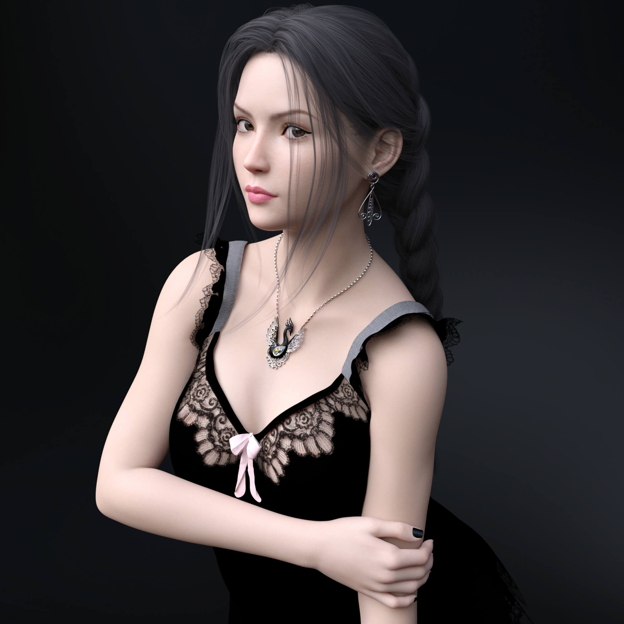 Alicia 3D Render, Digital Art by Raizel3D