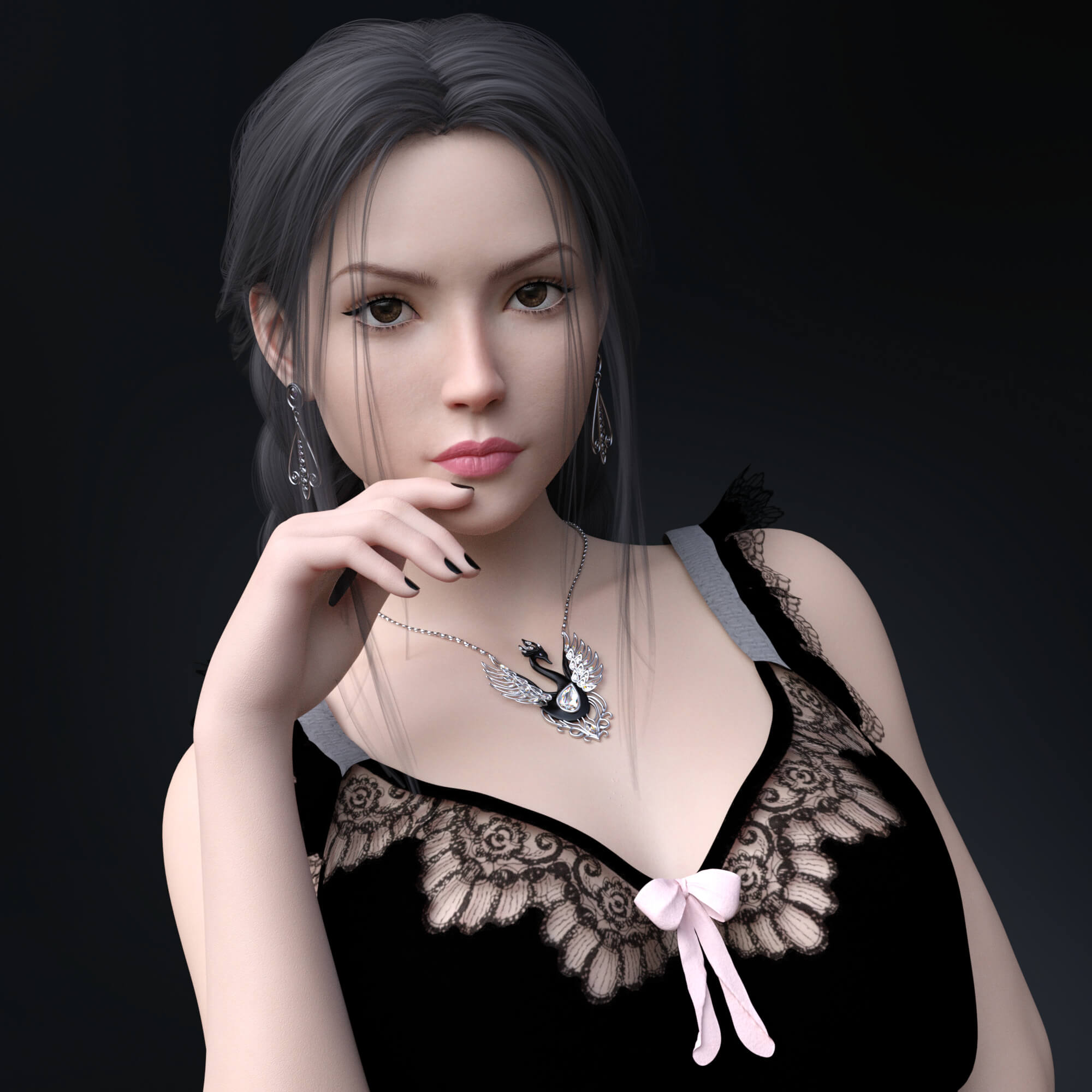 Alicia 3D Render, Digital Art by Raizel3D