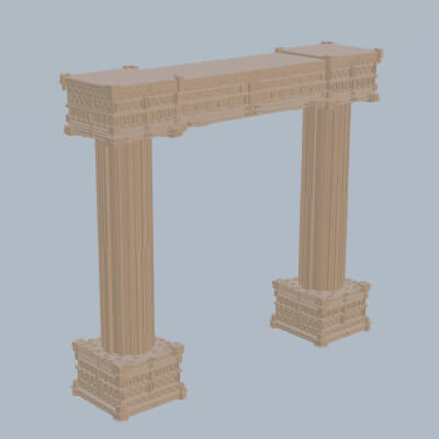 Gltf 3D Models | Architecture | Pillars | RenderHub