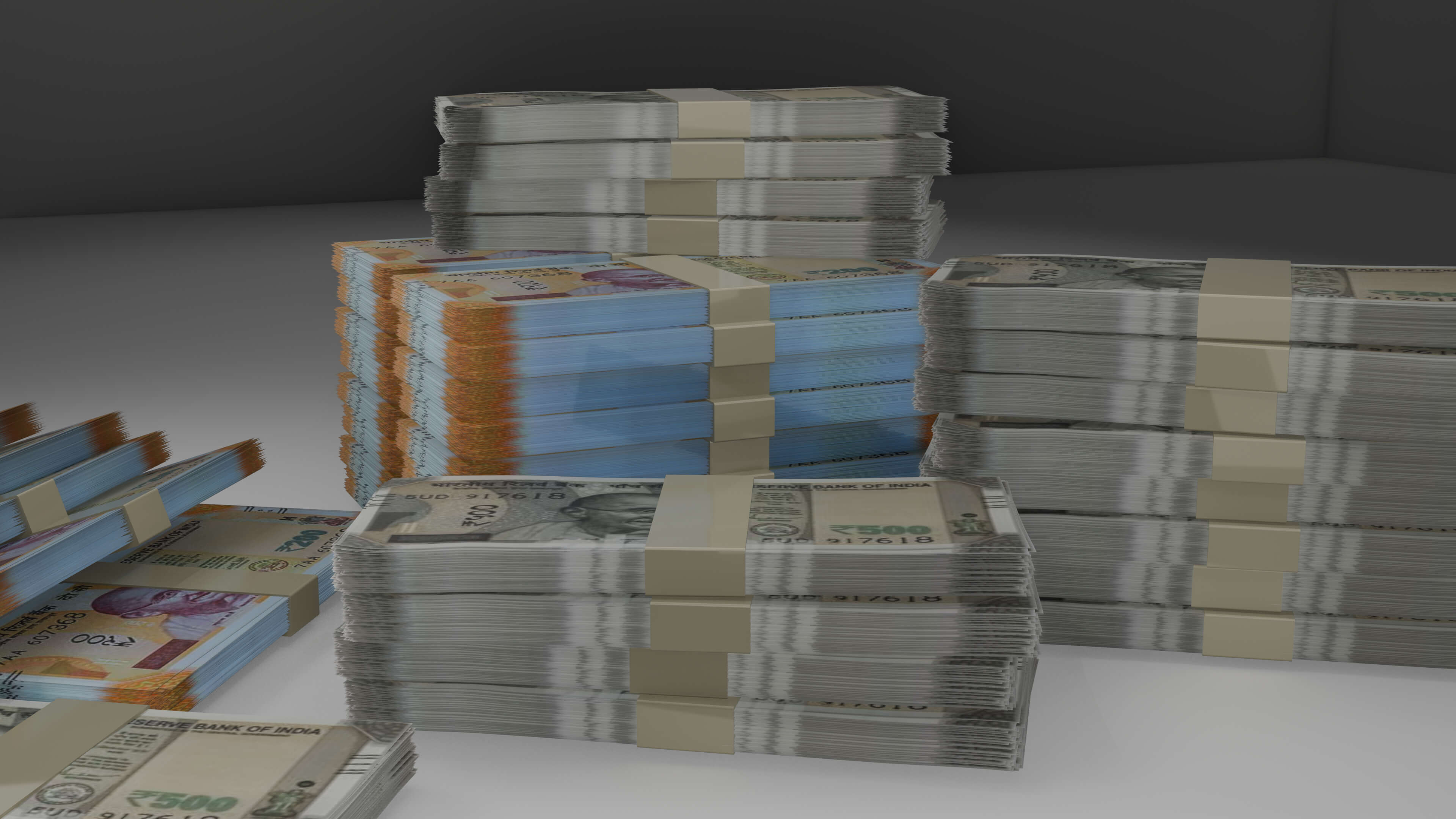 Authentic Indian Currency Note Realistic Textures Design - 3D Model by ...