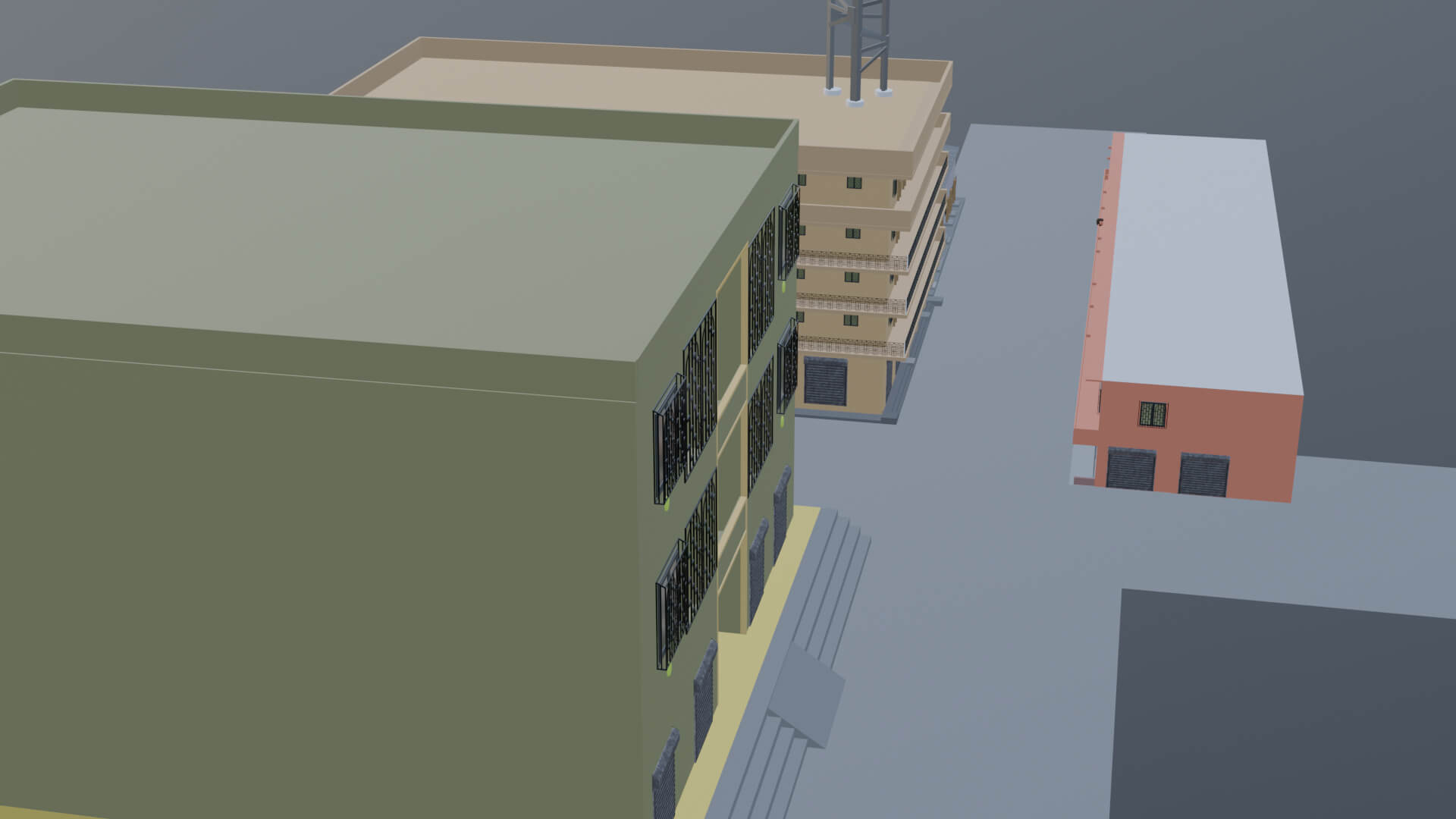 City Buildings - 3D Model by Rajesh Sharma