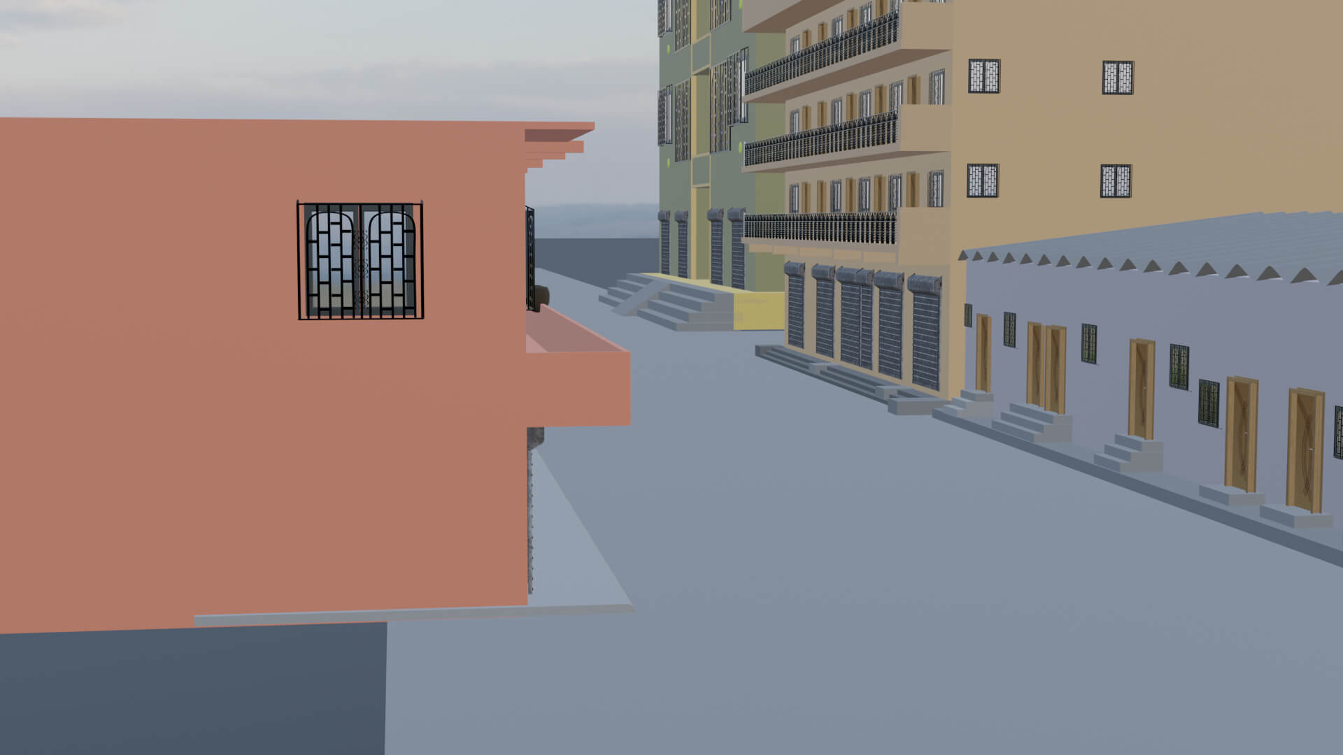 City Buildings - 3D Model by Rajesh Sharma