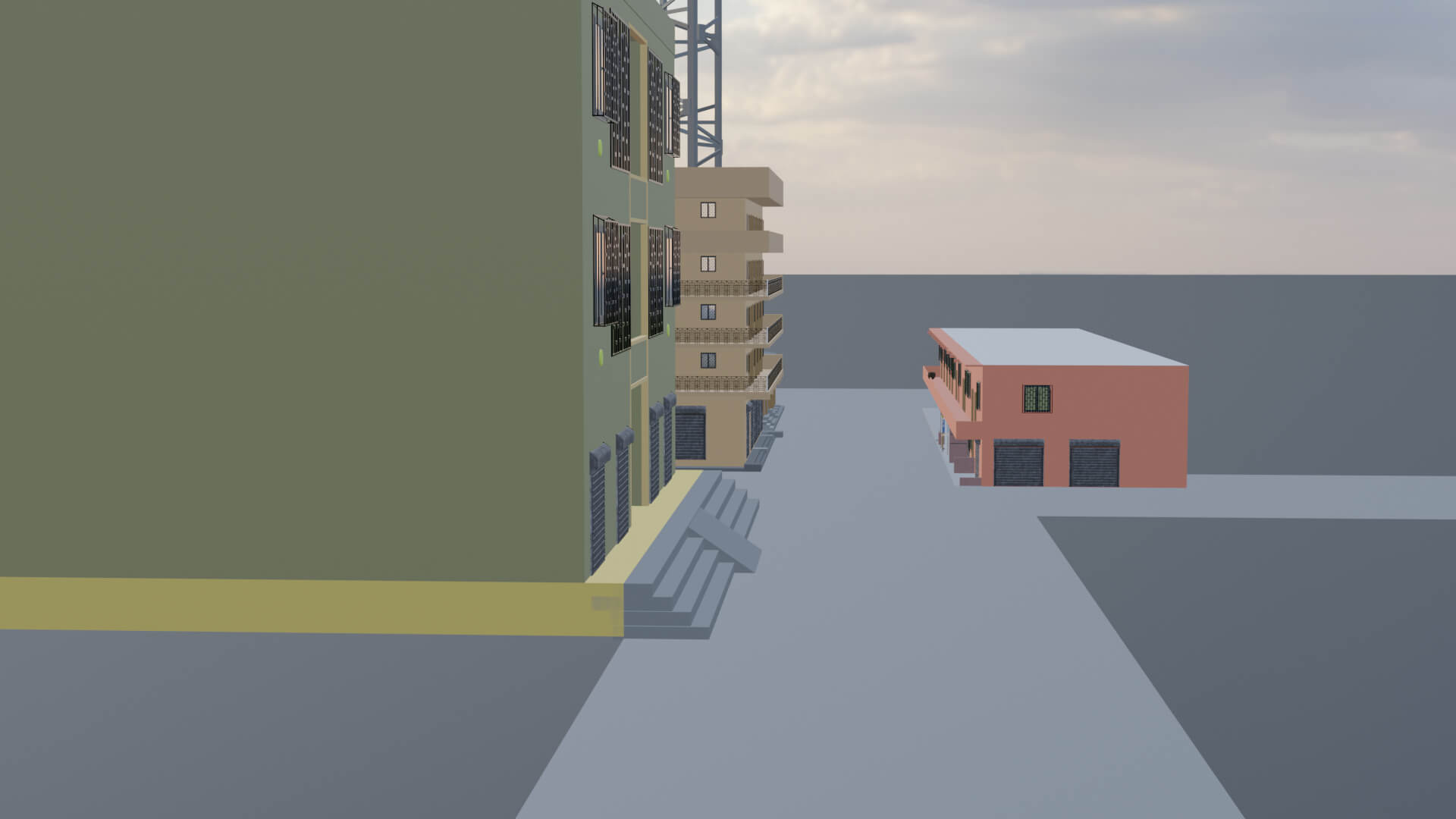 City Buildings - 3D Model by Rajesh Sharma