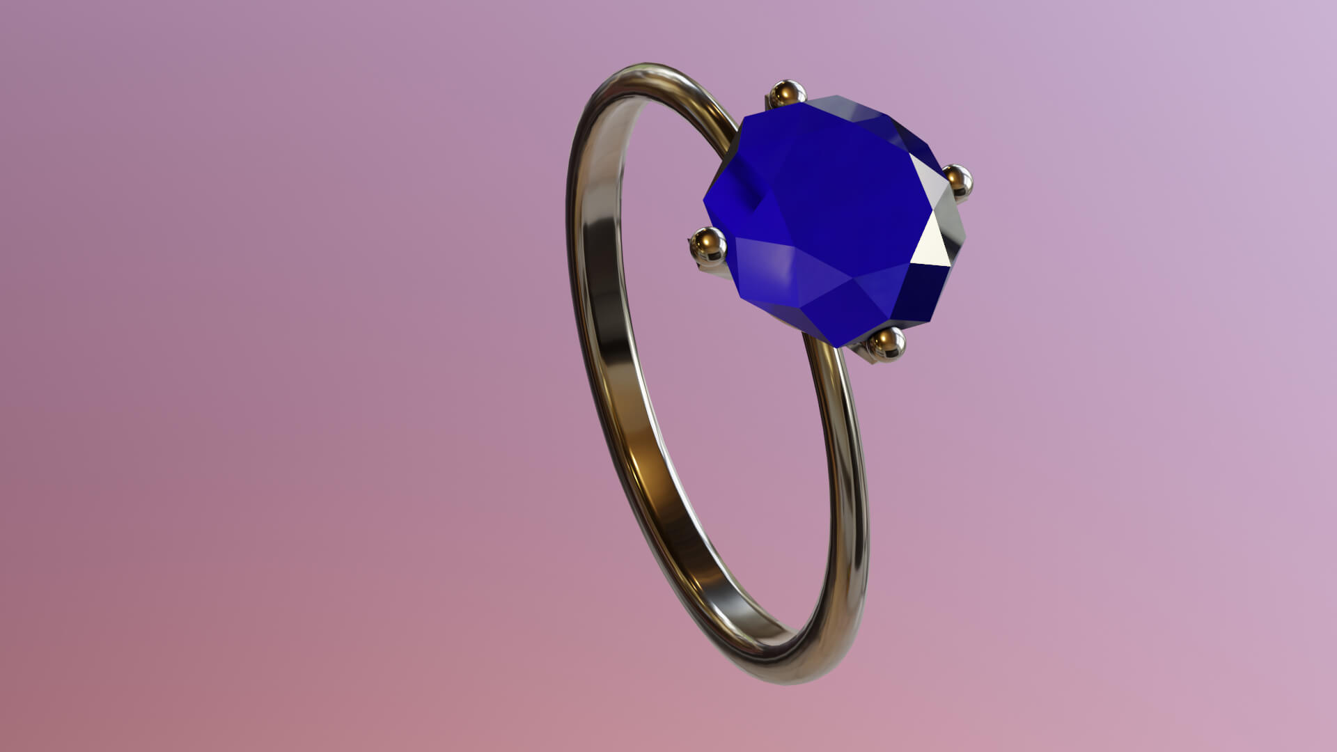 Engagement Diamond Ring - 3D Model by Rajesh Sharma
