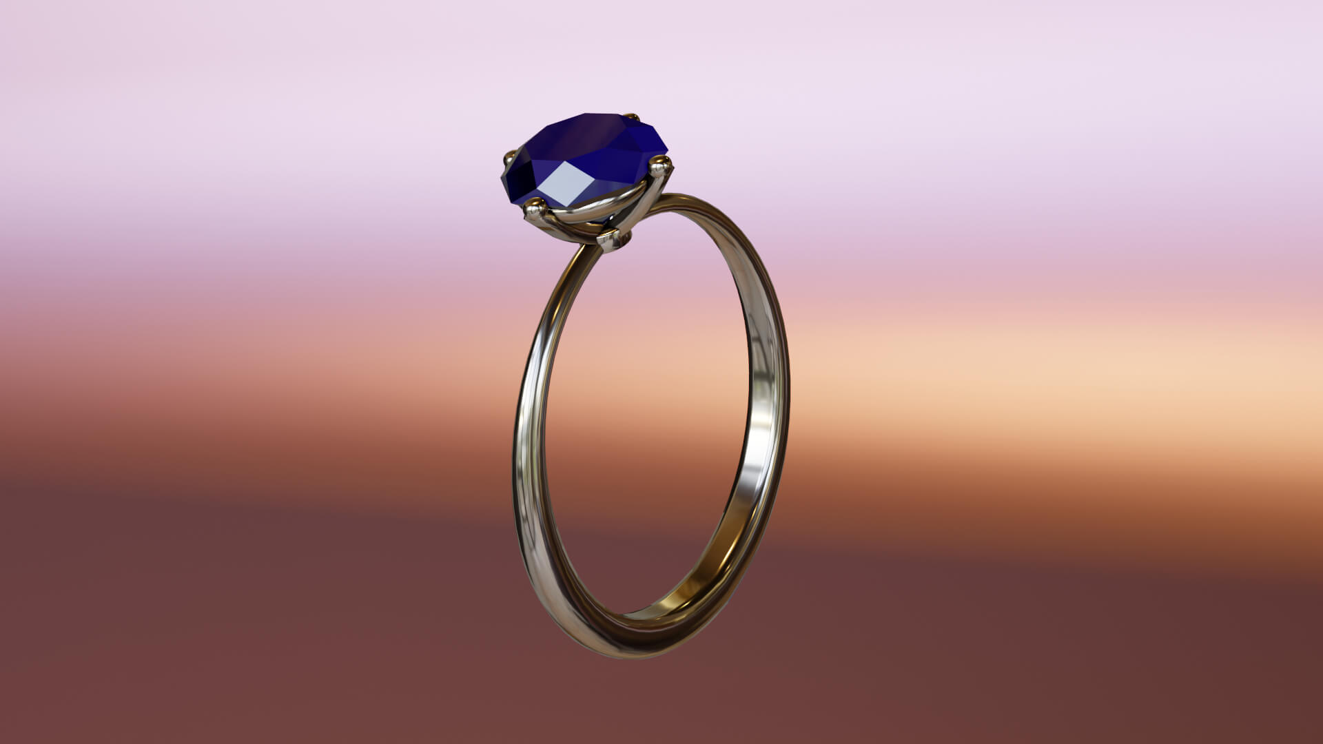 Engagement Diamond Ring - 3D Model by Rajesh Sharma