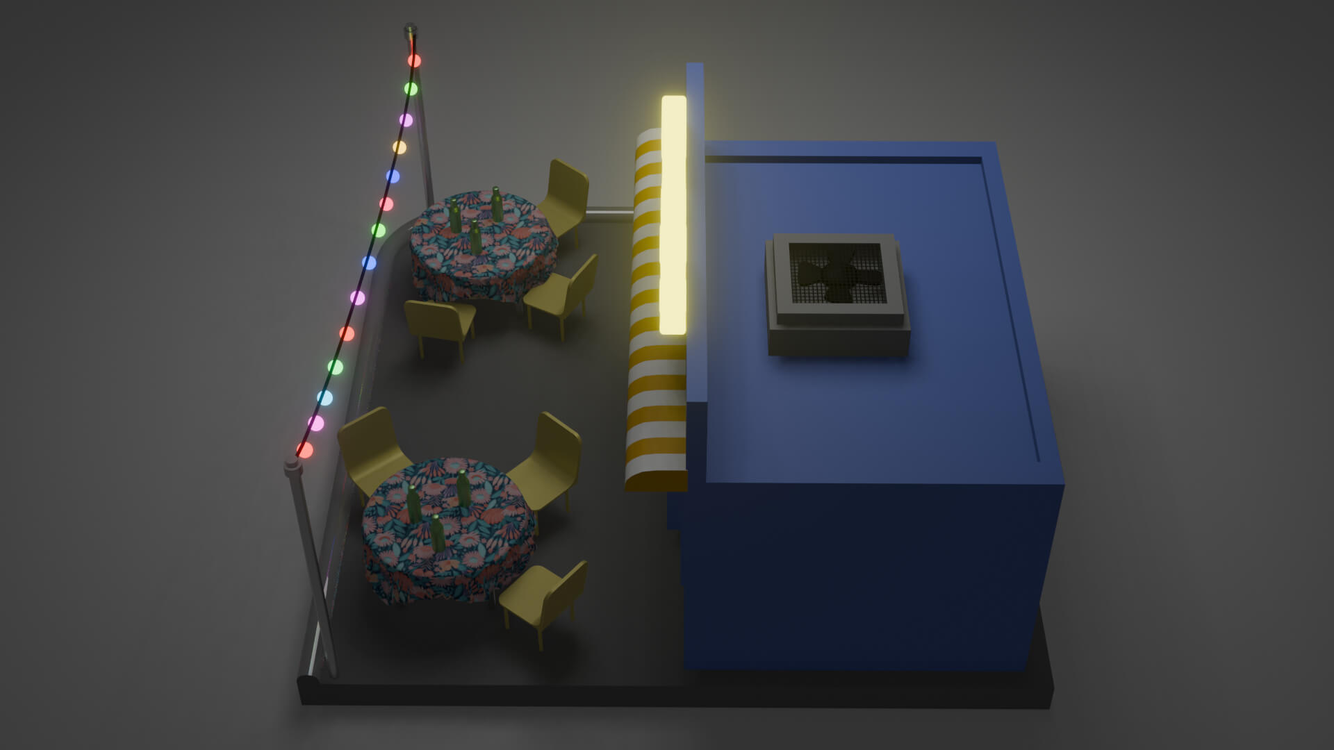 Mini Cafe Shop - 3D Model by Rajesh Sharma