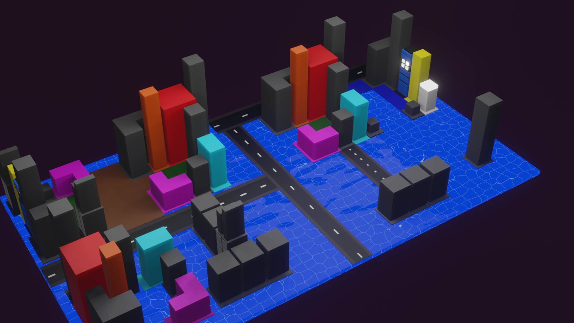 Skyscraper Building Assets - 3D Model by Rajesh Sharma