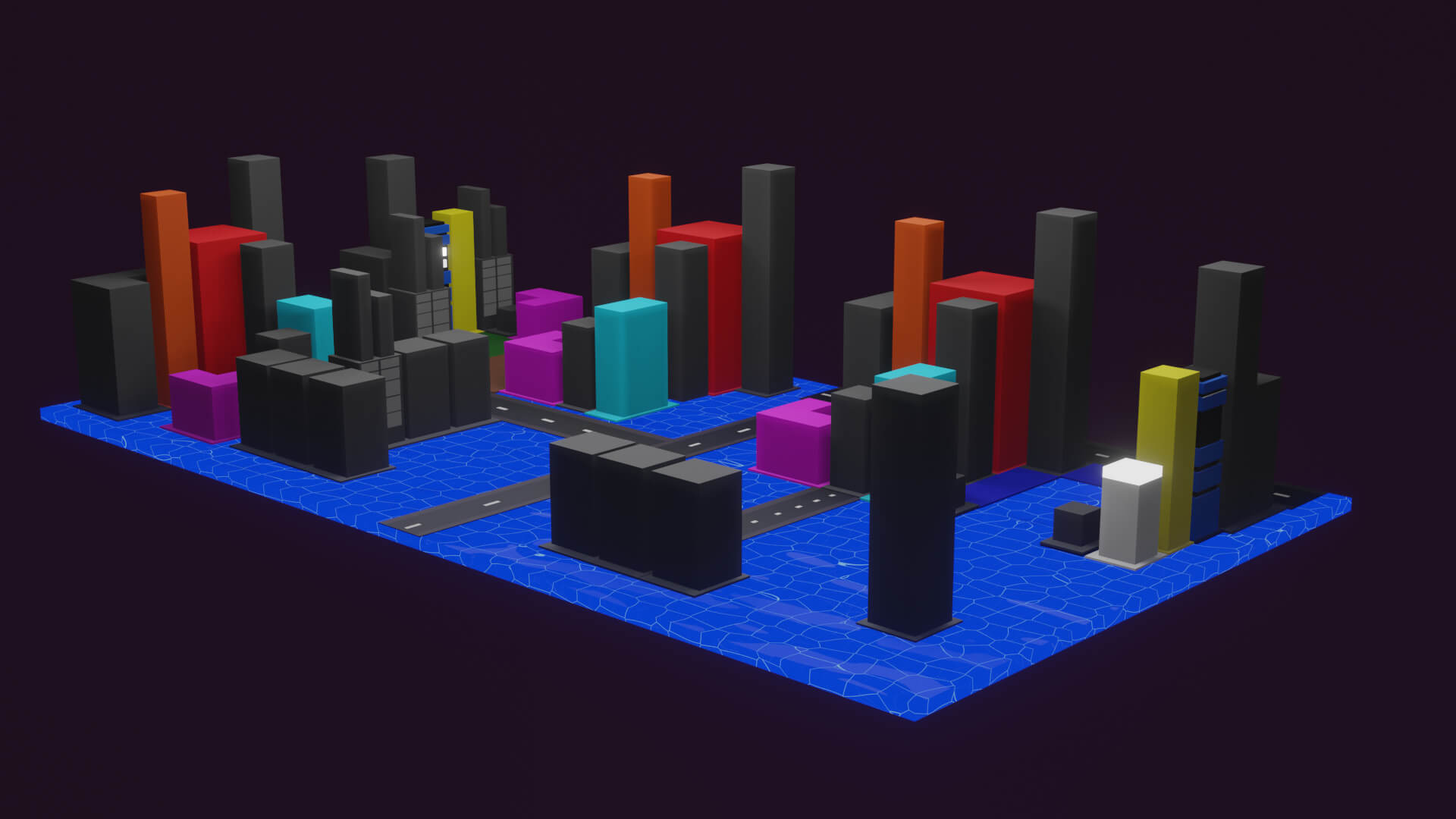 Skyscraper Building Assets - 3D Model by Rajesh Sharma