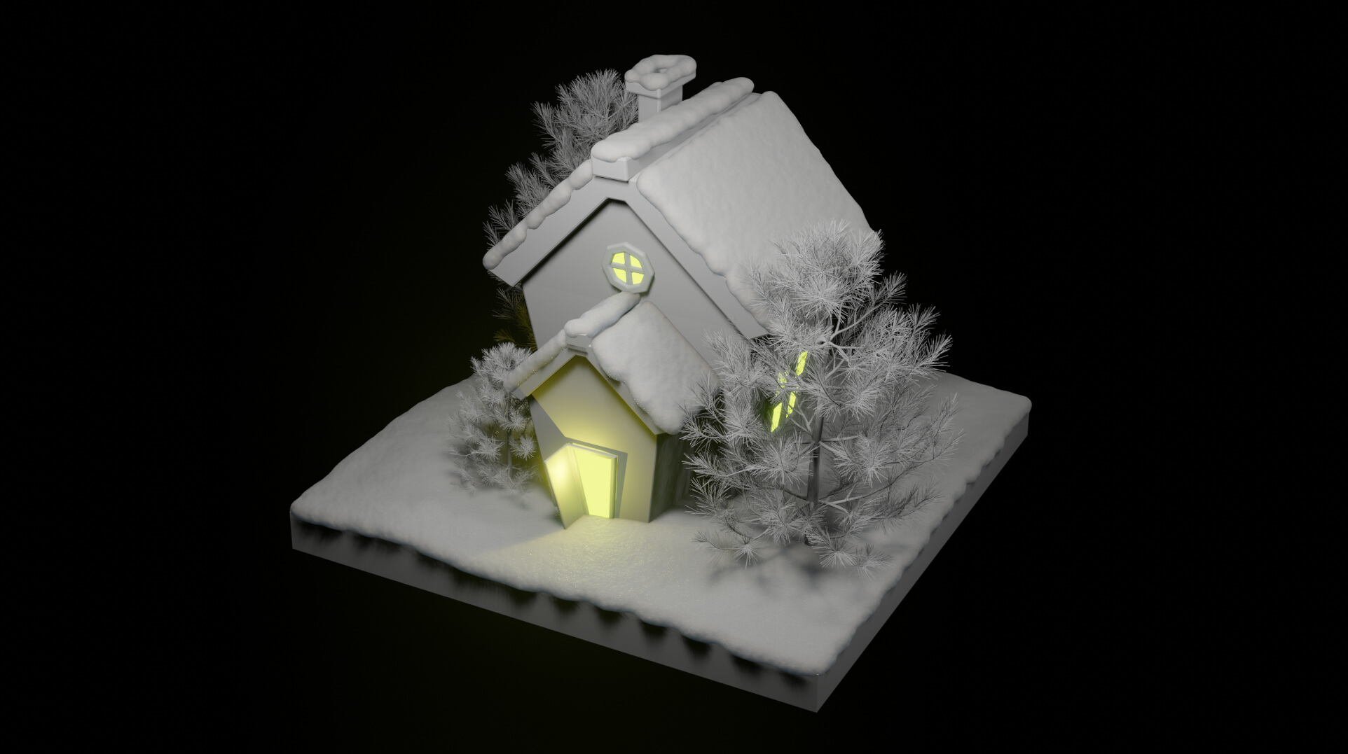 Snow House 3D Model by Rajesh Sharma